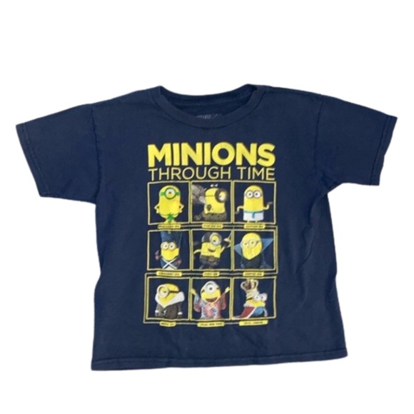illumination | Shirts & Tops | Minions T Shirt 5t Kids Minions Through Time | Poshmark